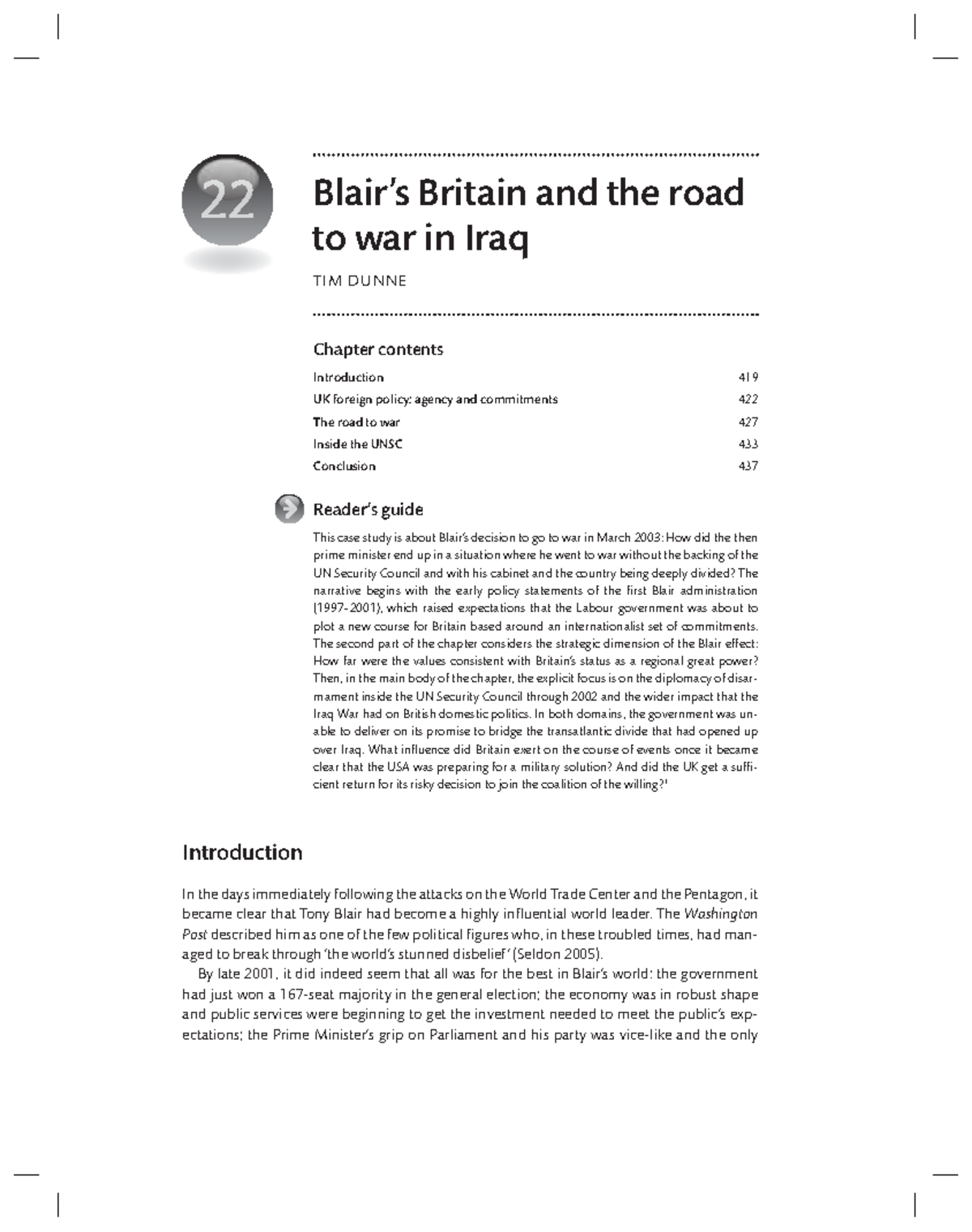 Britain and the Road to War in Iraq: A Case Study (POL 302) - Studocu