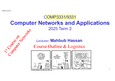 COMP3331 - UNSW Sydney - Computer Networks and Applications - Studocu