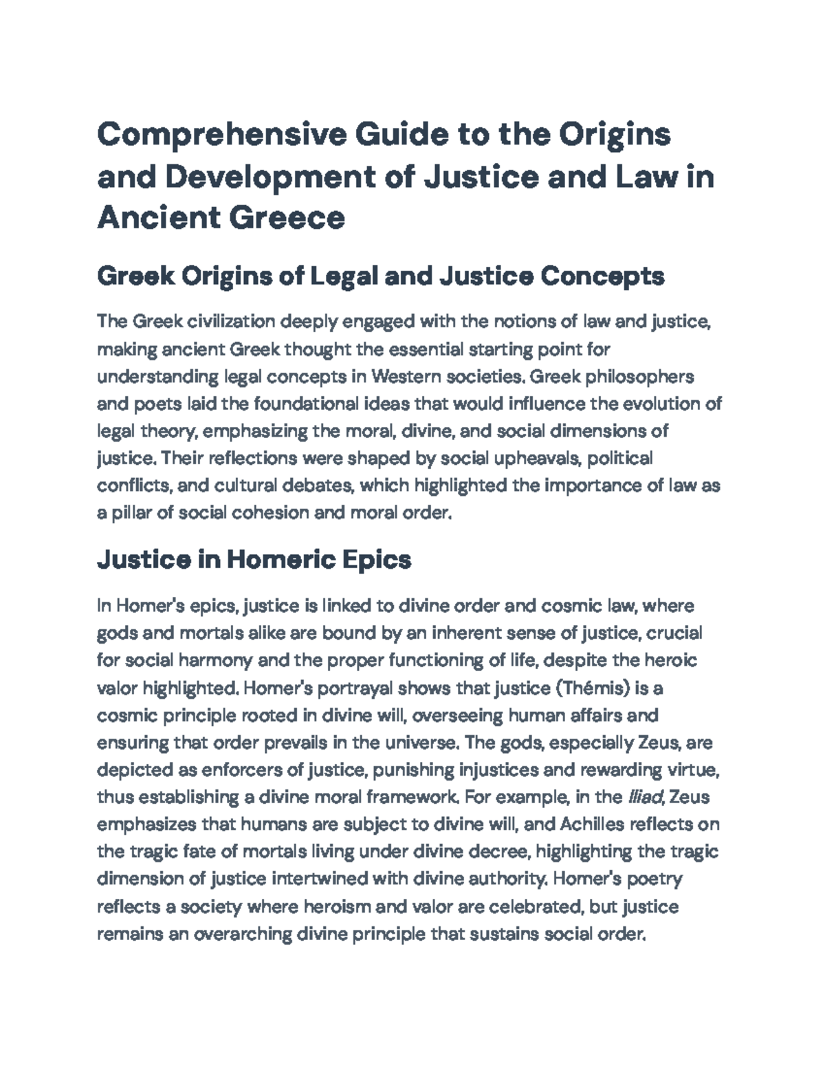 Comprehensive Guide to Justice and Law Evolution in Ancient Greece ...