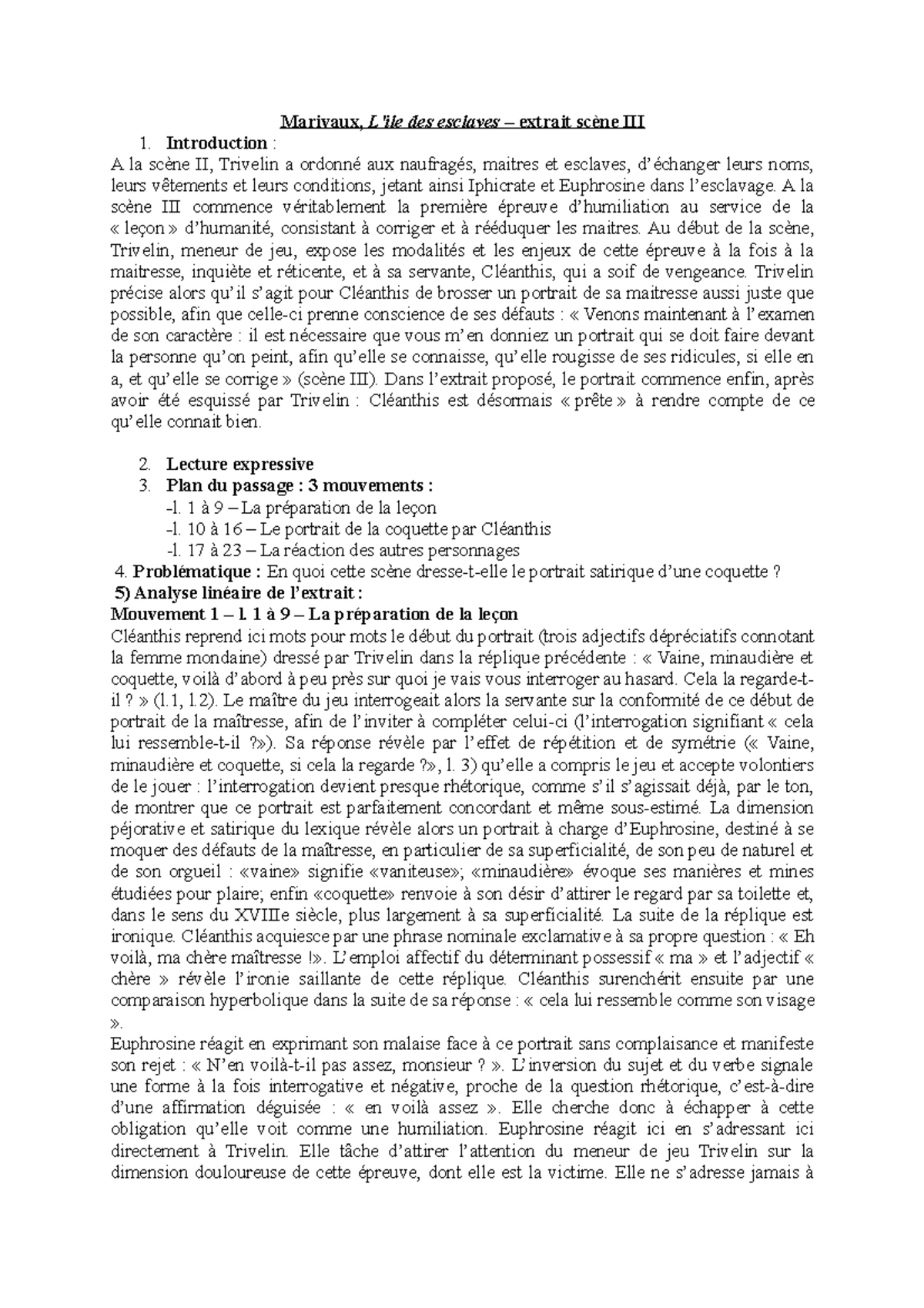 Analyse linéaire de la rencontre entre Manon et Des Grieux - Manon ... Analyse linéaire de la rencontre entre Manon et Des Grieux - Manon ...