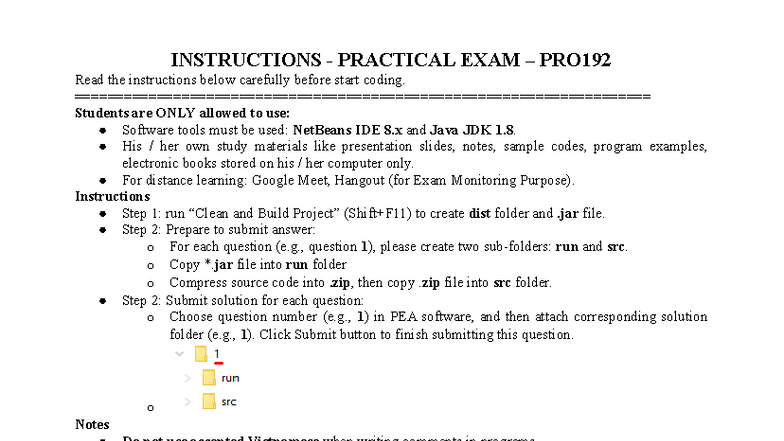 Practical Exam Instructions for PRO192: Lab06 Coding Guide - Studocu