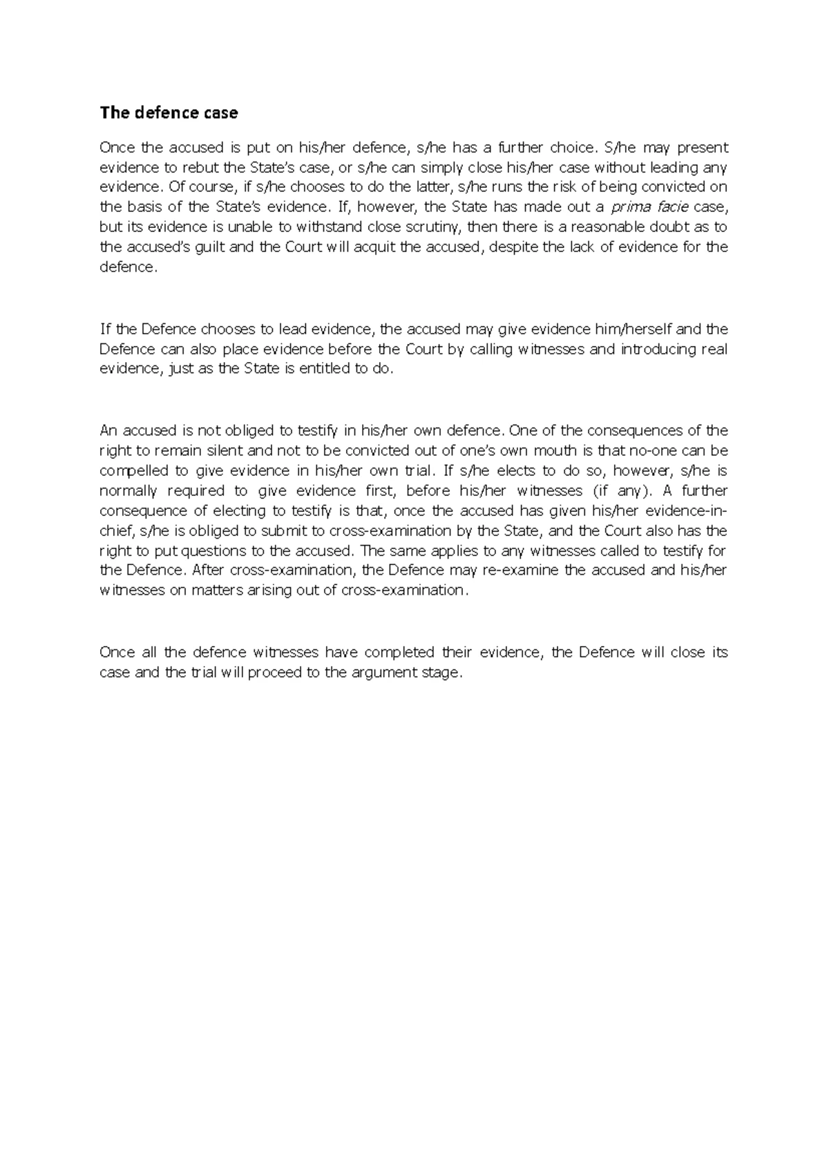 THE MOYA Tree Summary CIVIL AND CRIMINAL Procedure - Civil law Review ...