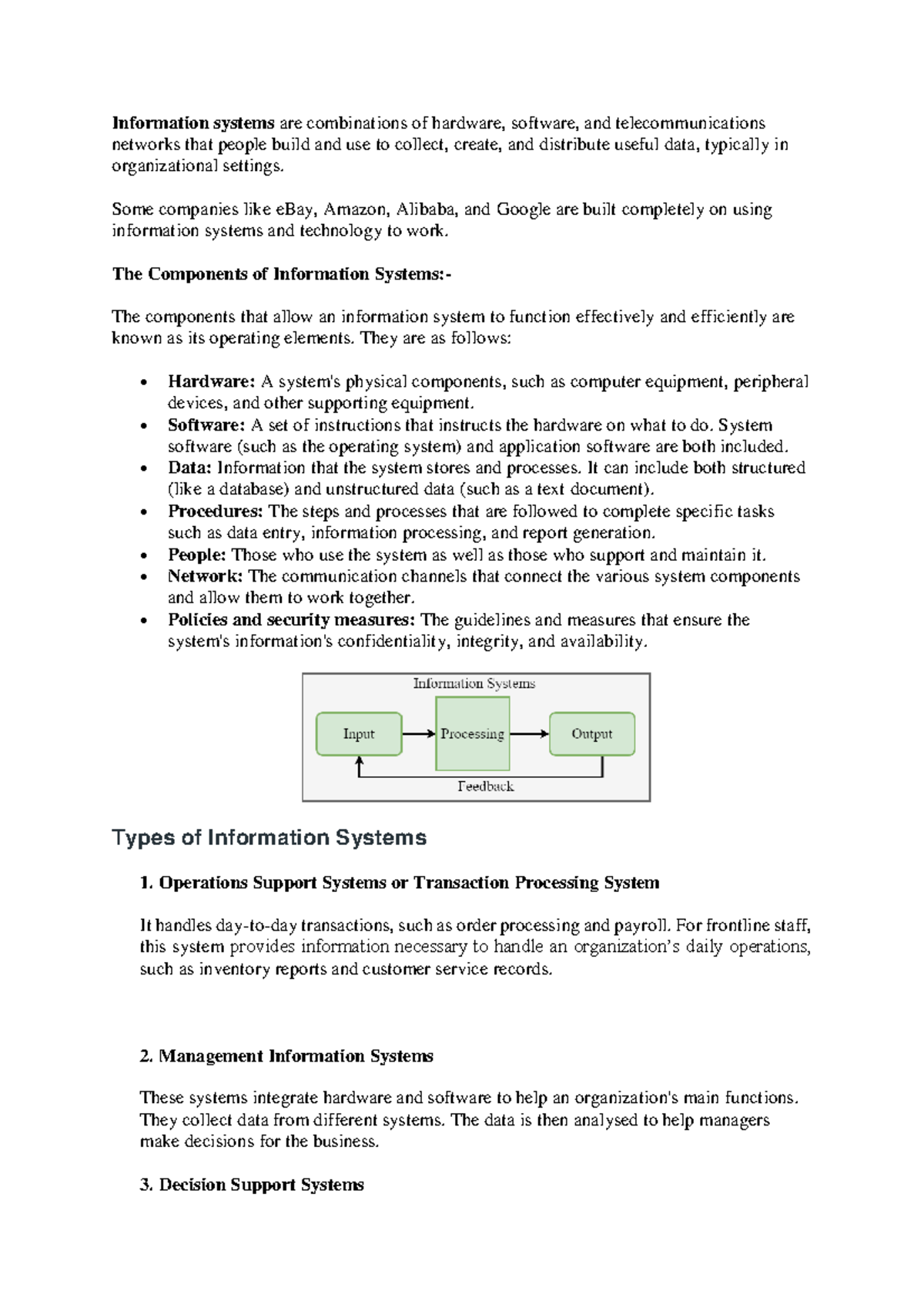 IS 101: Overview of Information Systems and Security Concepts - Studocu