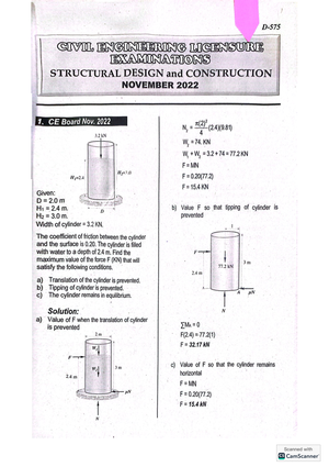 PSAD-NOV-2023 - Sample board problems - CIVIL ENGINEERING LICENSURE ...