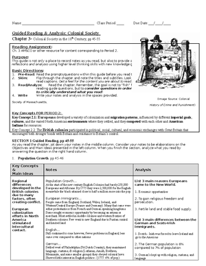 amsco Ch. 5+ Reading+guide for AP USH - Class Due Guided Reading ...