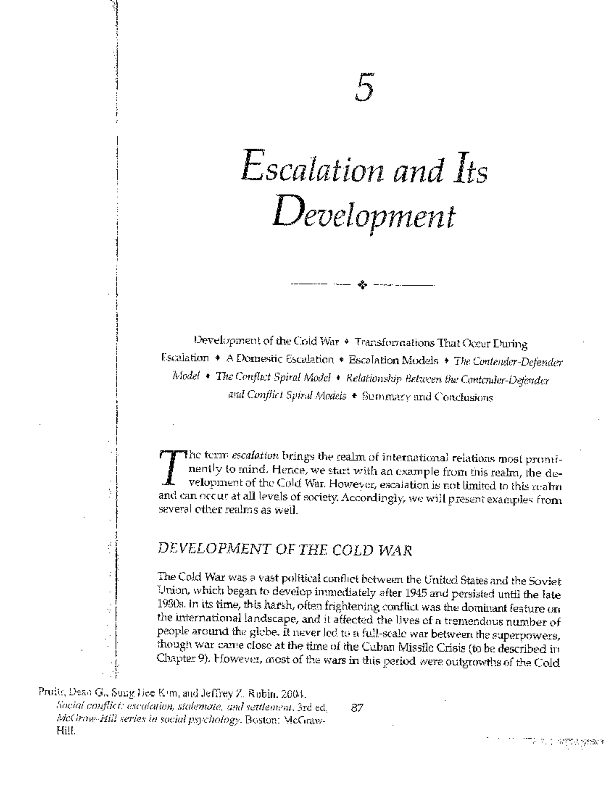 Final Exam Study Guide for Course ABC123: Escalation in the Cold War ...