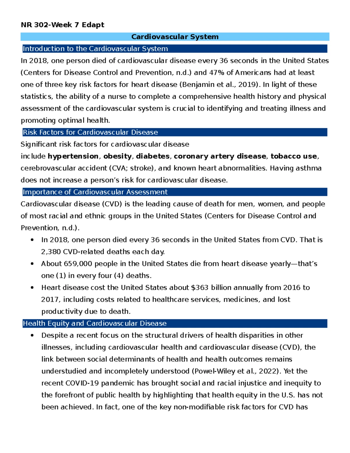Week 3- Edapt-Health History - Health History Sign Versus Symptom A ...