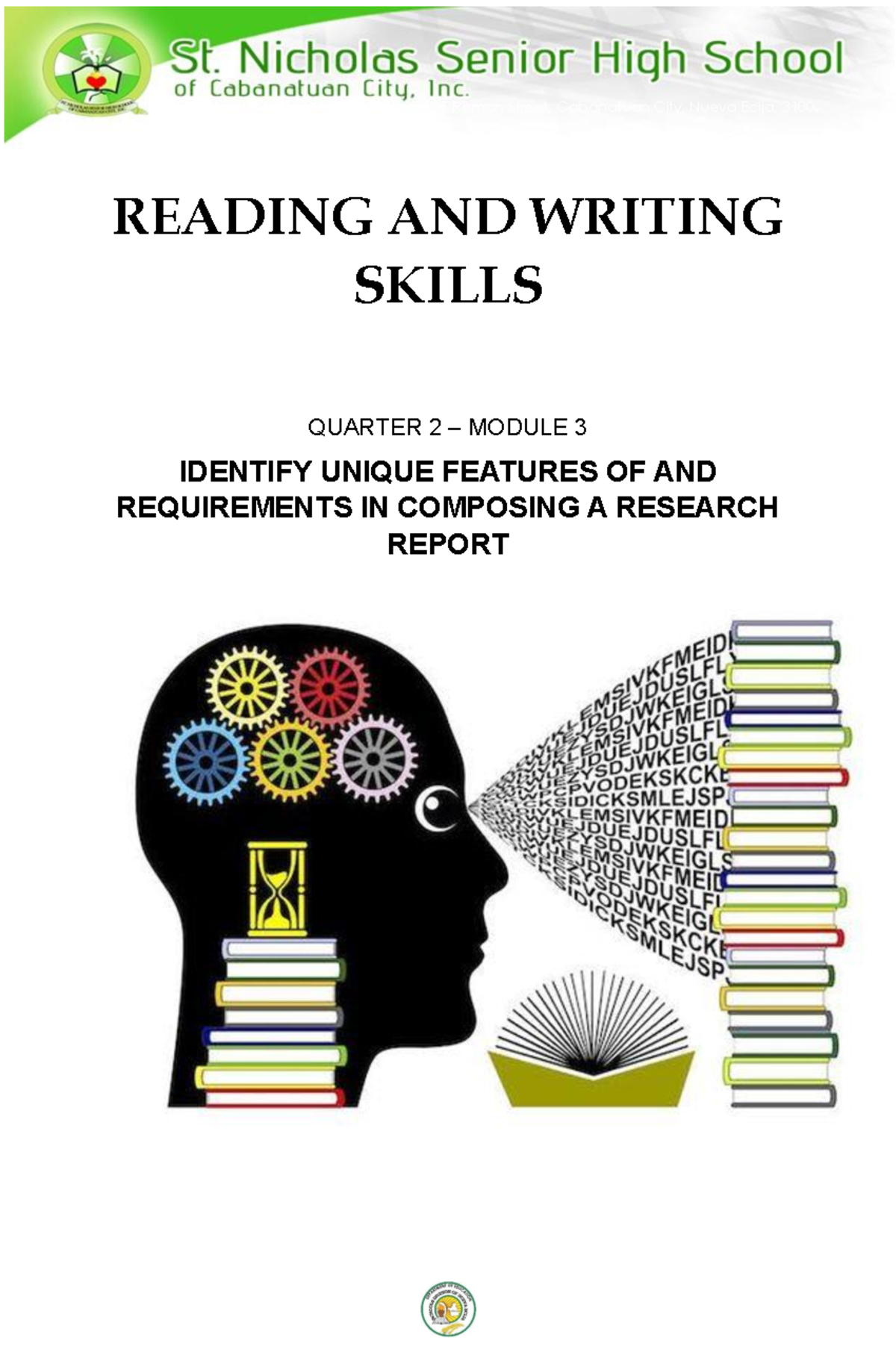 G11 RWS Module 13: Research Report Writing Skills for Grade 11 - Studocu