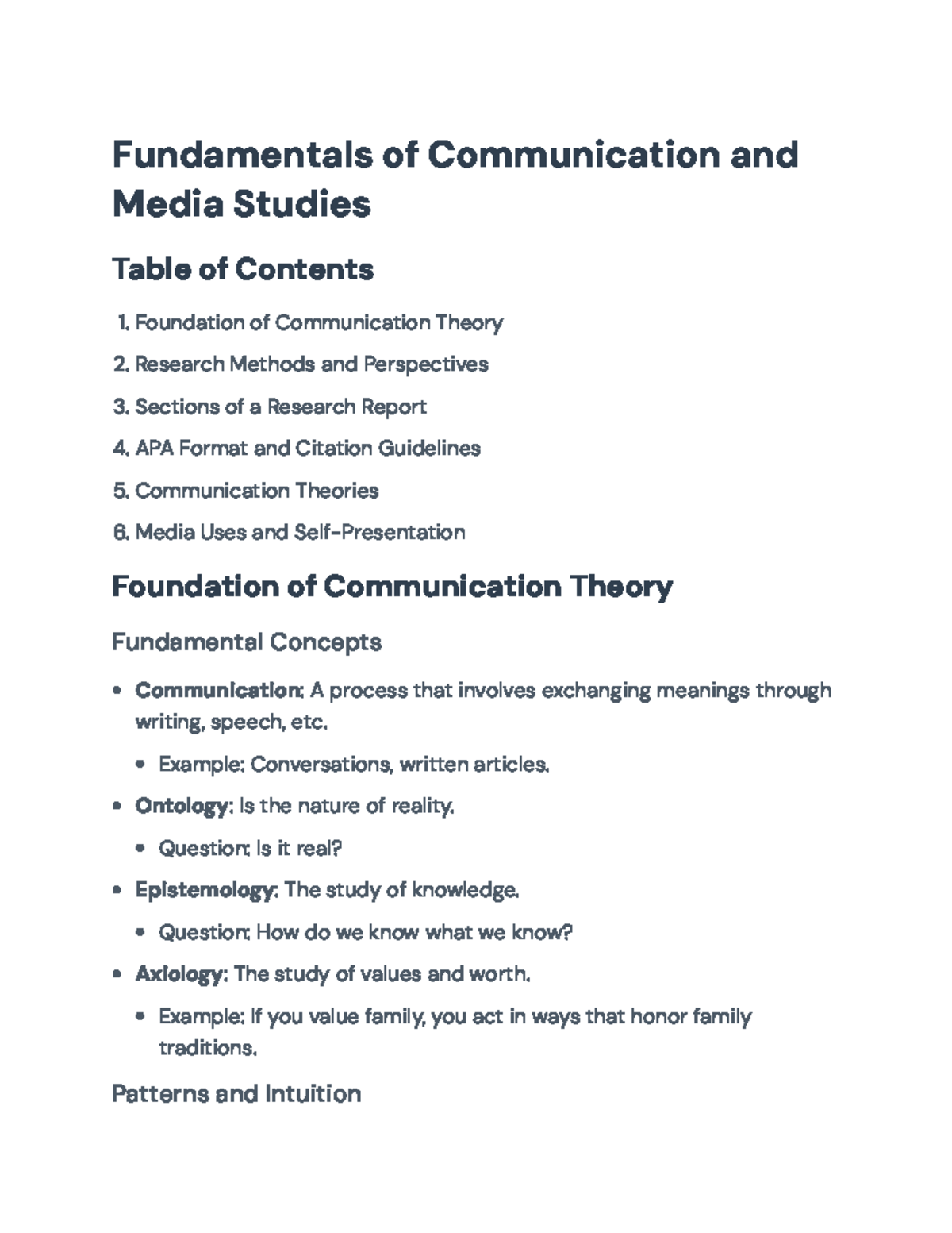 Fundamentals of Communication & Media Studies: Research Methods ...