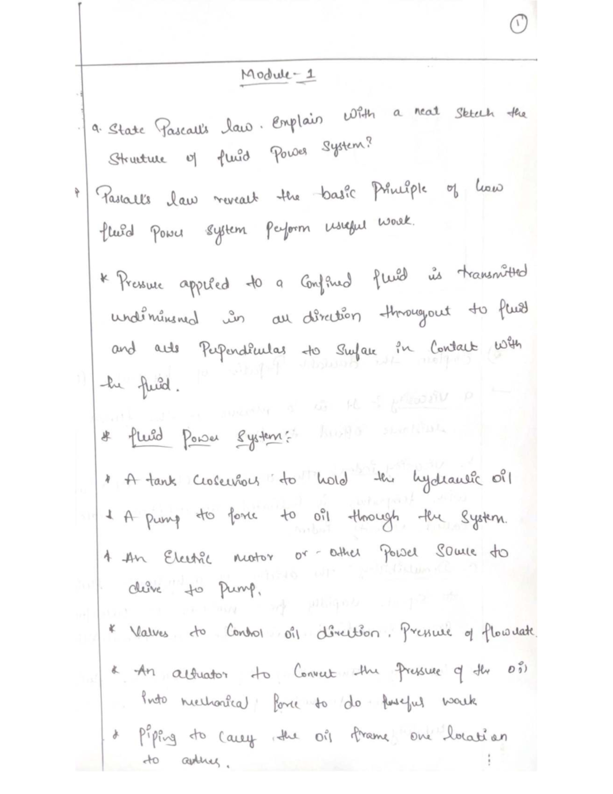 HP Assignment 1 - Hydraulics and Pneumatics Overview and Key Concepts ...