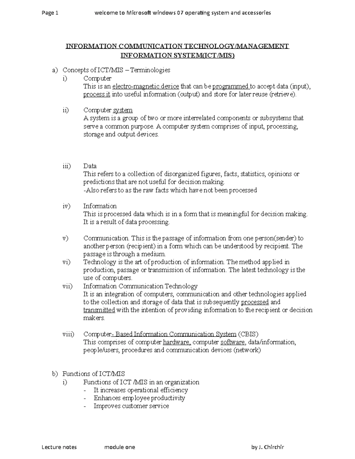 GBC Module 1 - Lecture notes for General Building and Construction for ...
