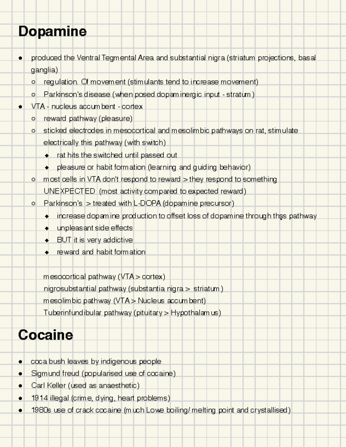 Stimulants pdf - Dopamine produced the Ventral Tegmental Area and ...