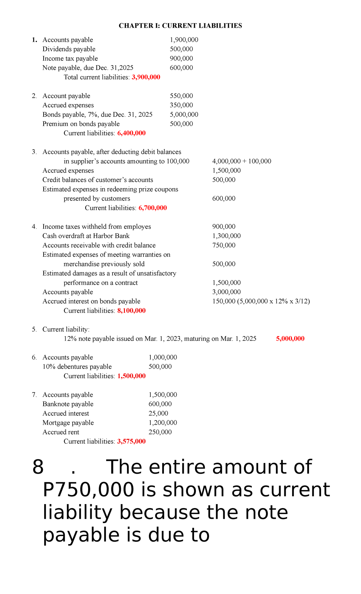 IA 2 Answer KEY: Current and Premium Liabilities Solutions - Studocu