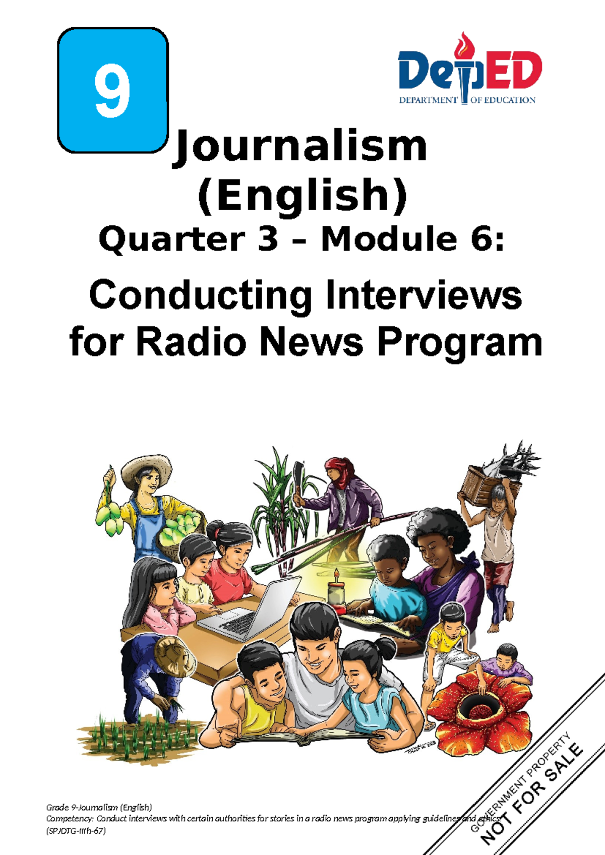 9 Journalism (English) Q3 Module 6: Conducting Radio Interviews - Studocu