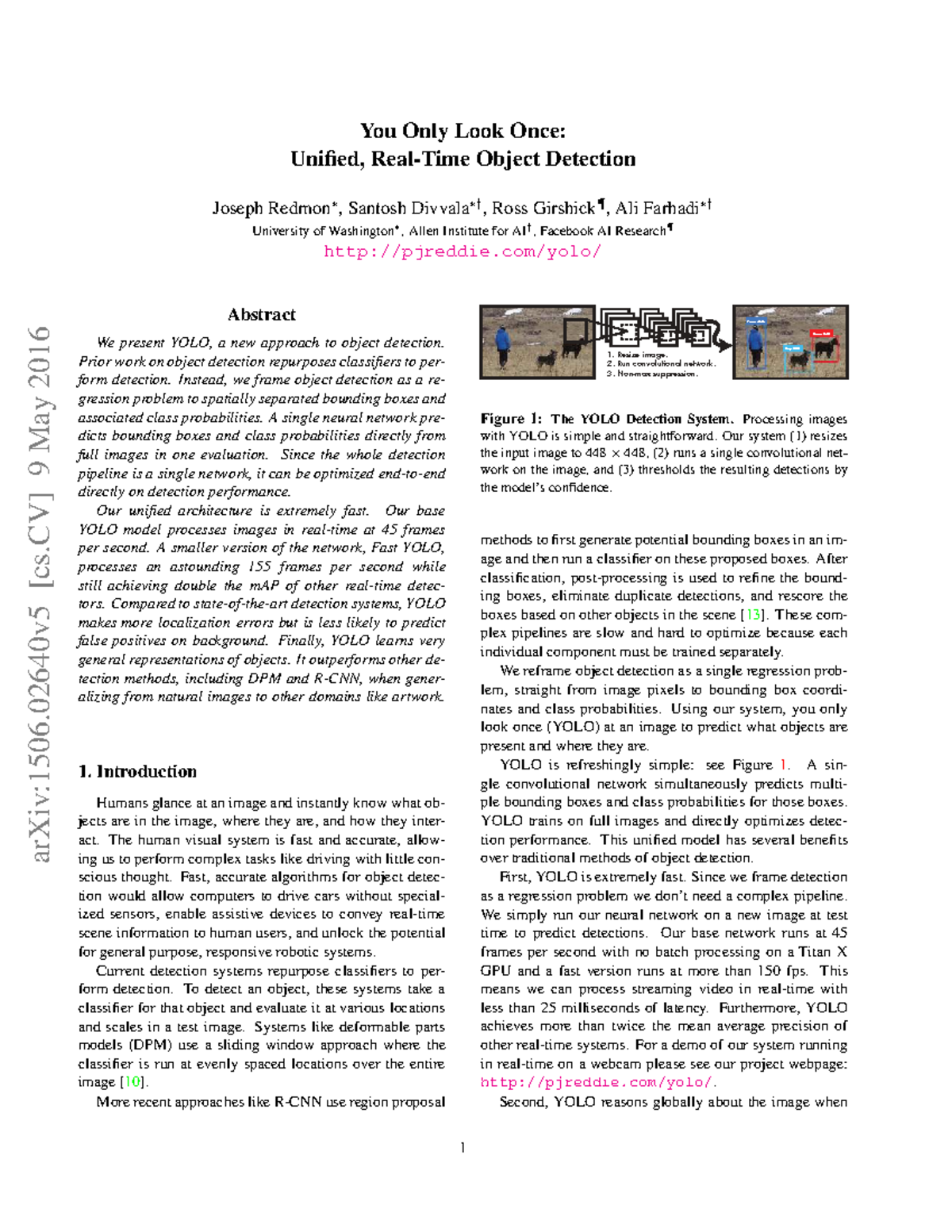 MT3006 - YOLO: Unified Object Detection in Computer Vision - Studocu