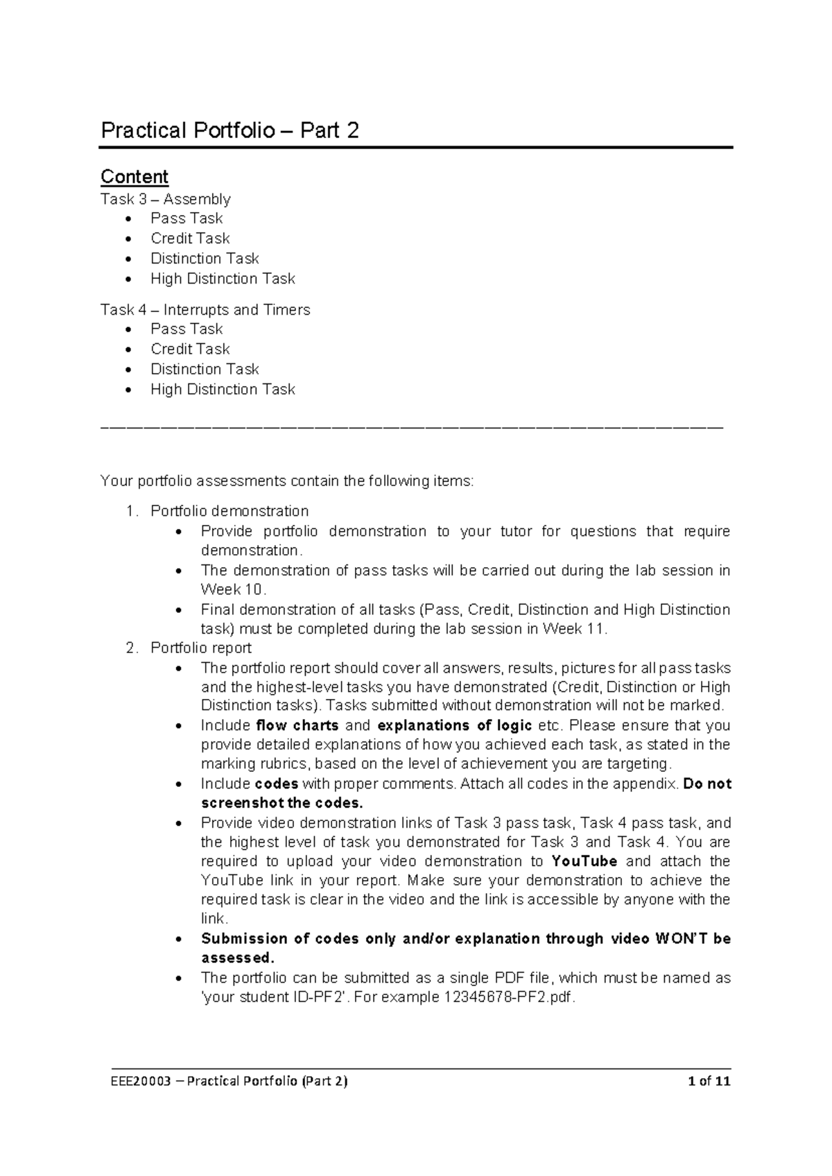 Practical Portfolio Part 2 Assessment - Sem 2 2023 Final Report - Studocu