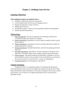 Ch03 - Instructor Manual - Chapter 3: Problem Solving for Guest Service Learning Objectives ...