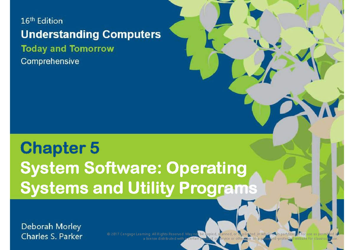 Chapter 5: System Software & Operating Systems - COMP TECH - Studocu