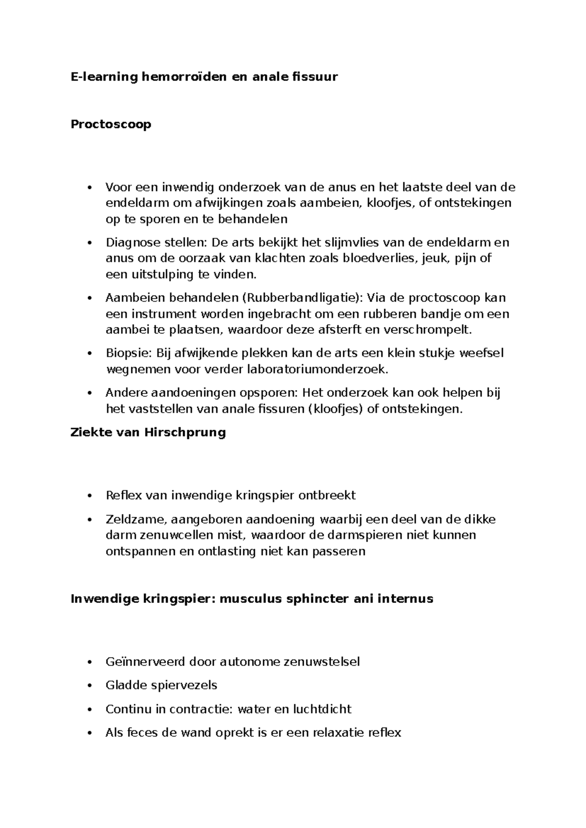 E-learning over Hemorroïden en Anale Fissuren: Diagnose en Behandeling ...