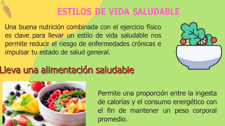 Infografía: Estilos de Vida Saludable y Nutrición - Studocu