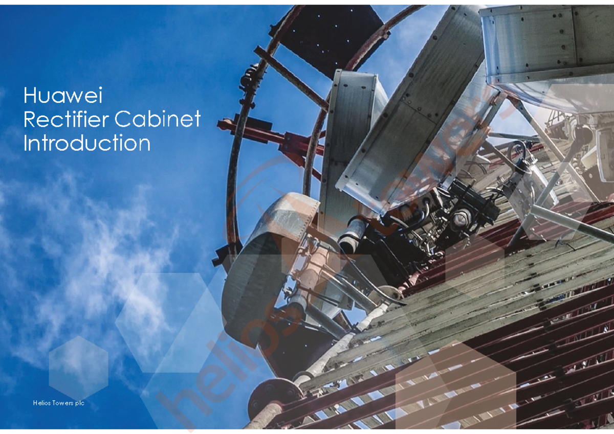 Huawei Training Notes v1.31: Rectifier Cabinet Commissioning Guide ...
