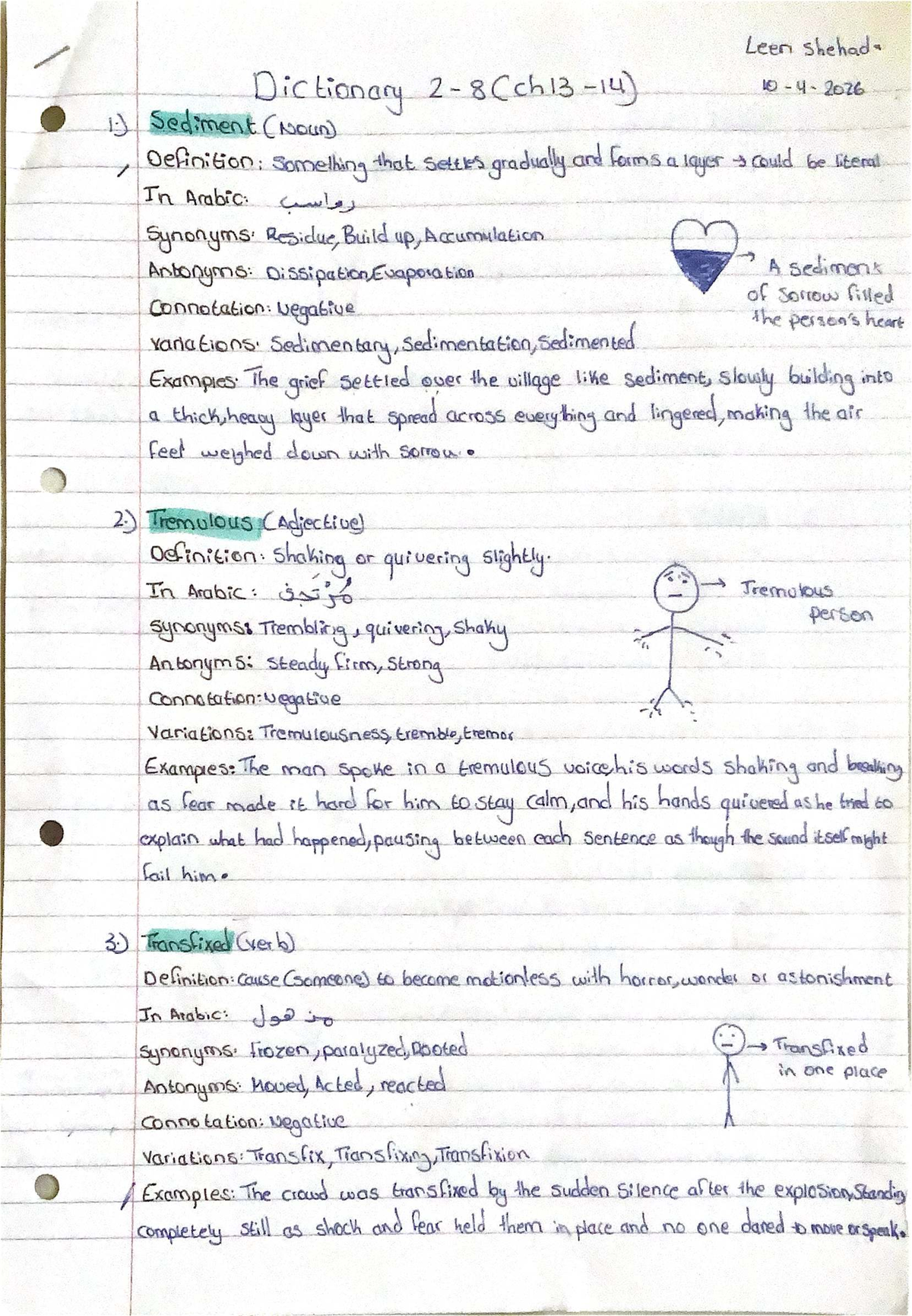 Dictionary 2-8: Chapter 13-14 Study Notes - Studocu