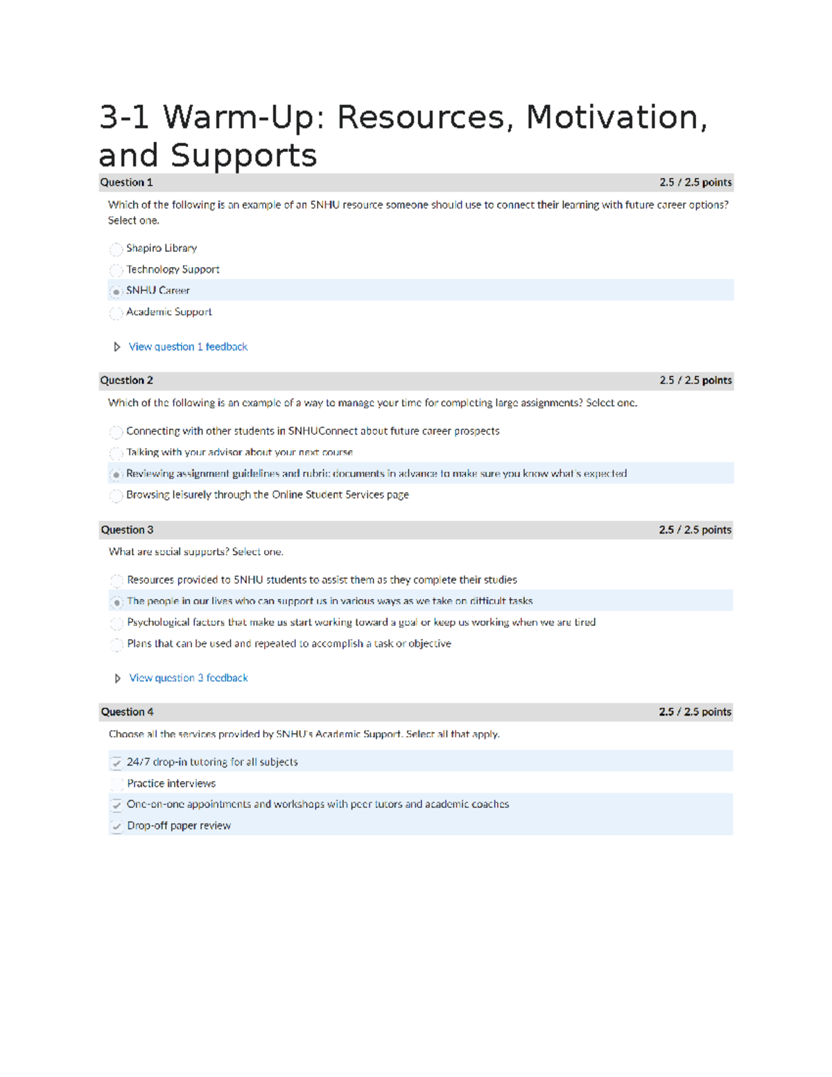 3-1 Warmup - ACC202 - 3-1 Warm-Up: Resources, Motivation, and Supports ...