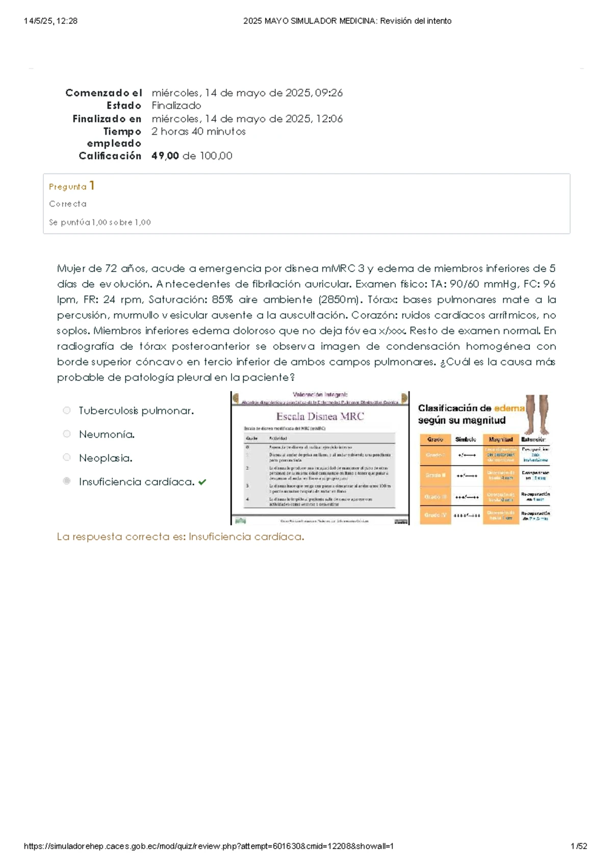 Simulador 6 - CACES 2025: Revisión de Preguntas y Respuestas - Studocu