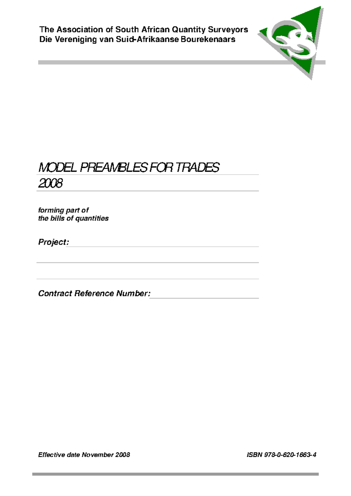 Model Preambles for Trades 2008 Final Edition - The Association of ...
