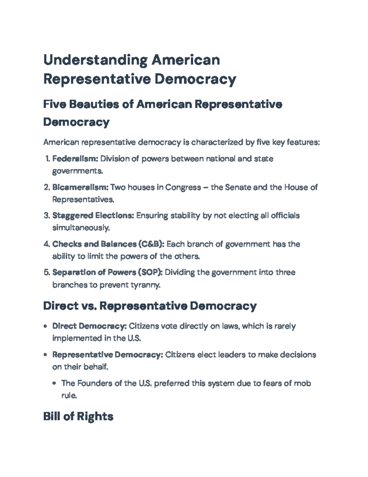 Overview of American Government: Structure, History & Democracy ...
