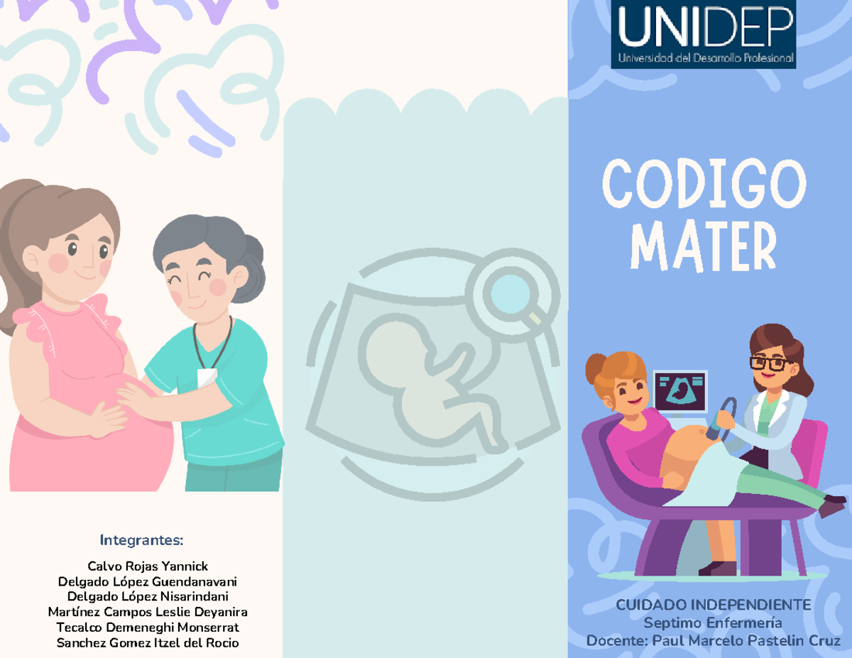 Código Marter y Erio - TRIPTICO SOBRE CODIGO ERIO Y CODIGO MATER - CODIGO MATER Calvo Rojas ...