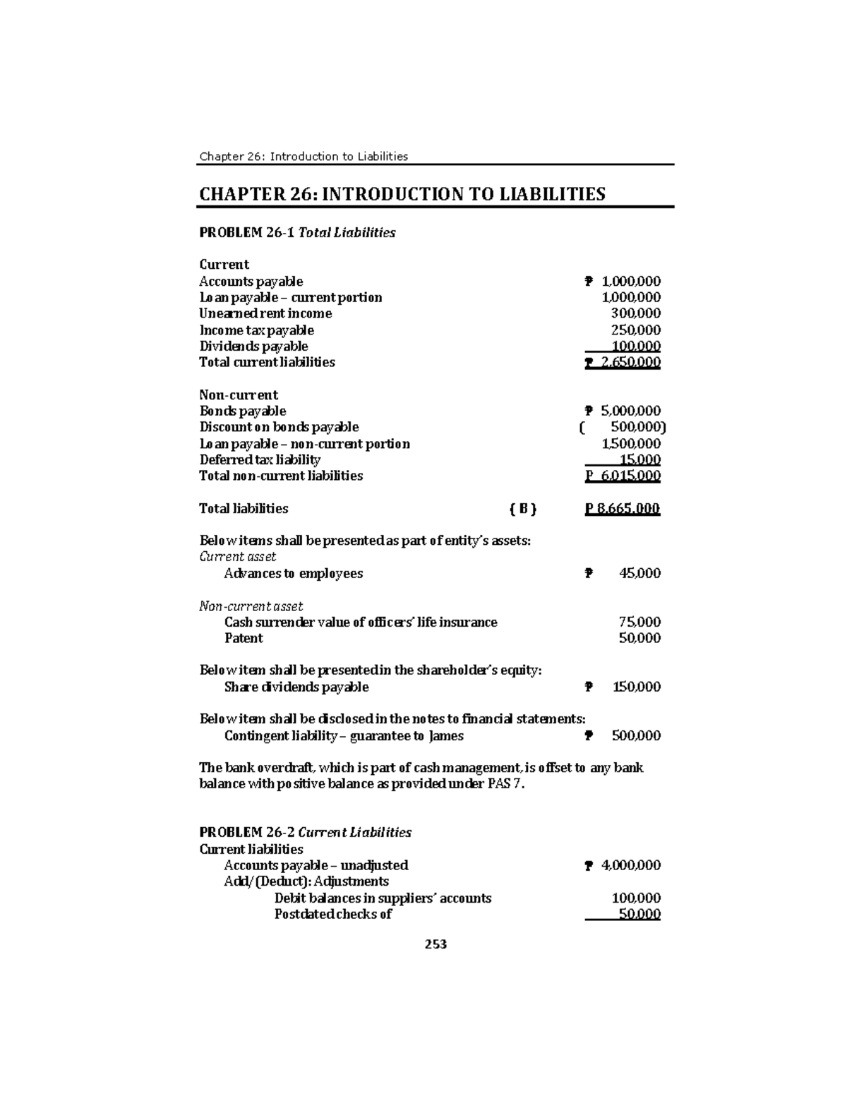 Applied Auditing Part 2: Chapter 26 - Introduction to Liabilities Analysis - Studocu
