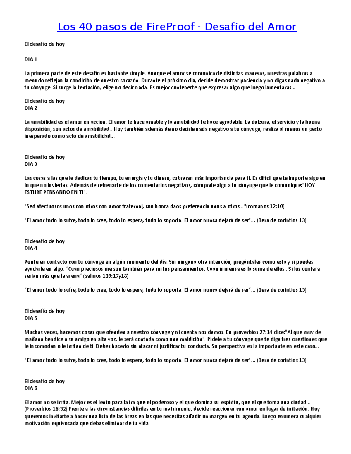 EL RETO DEL AMOR - Guía Práctica para el Matrimonio (Días 1-32) - Studocu