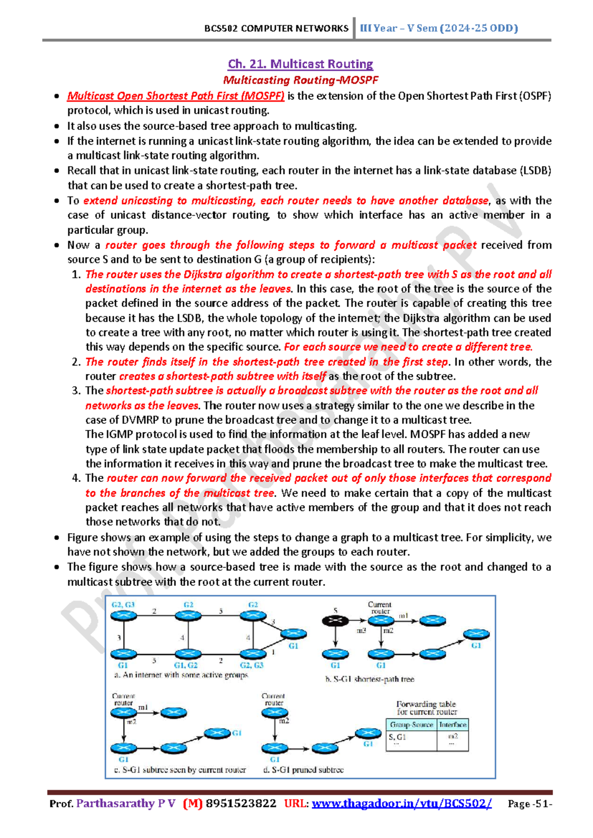 M3 ch21 - notes - BCS502 COMPUTER NETWORKS Prof. Parthasarathy P V (M ...