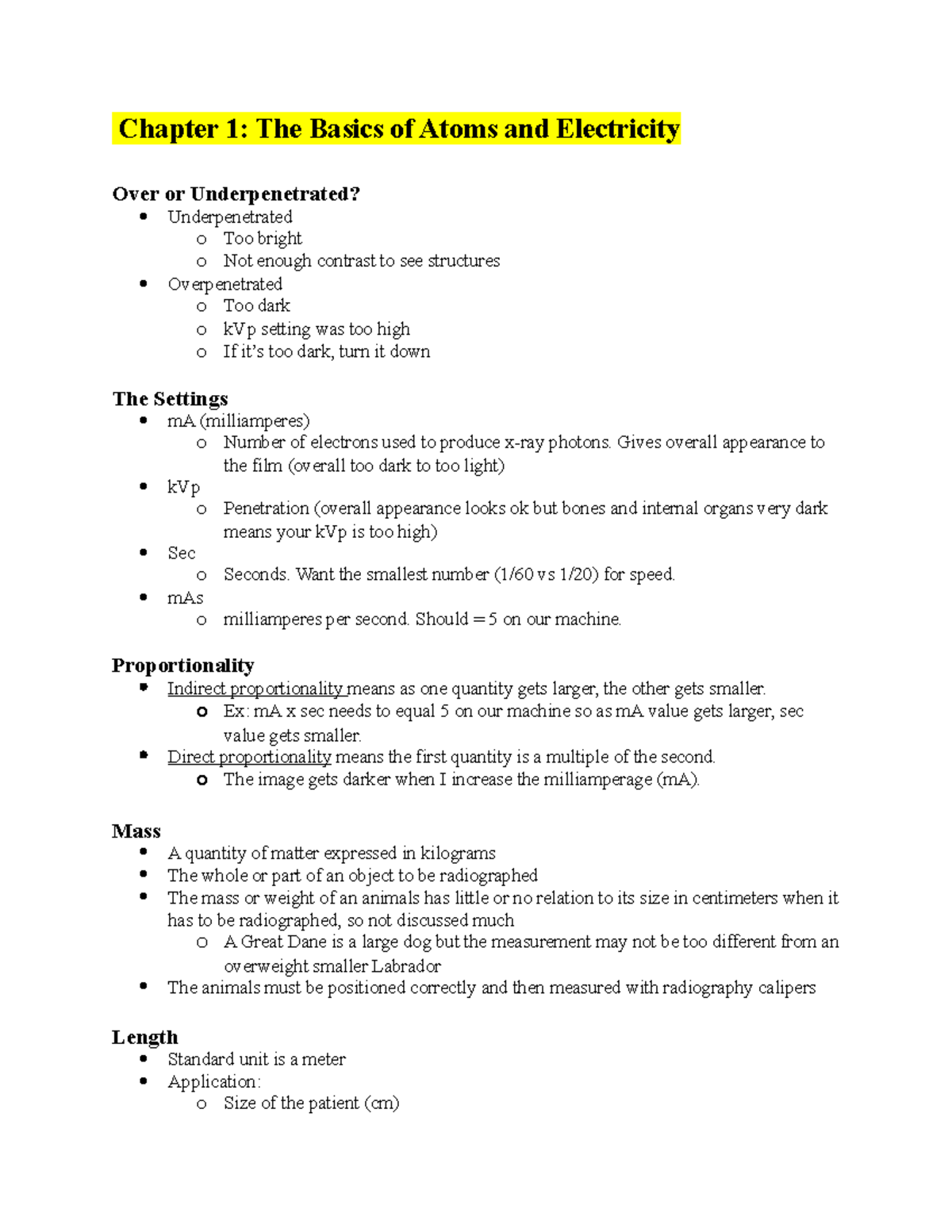 AGR 324 - Lecture Notes - Chapter 1: The Basics of Atoms and ...