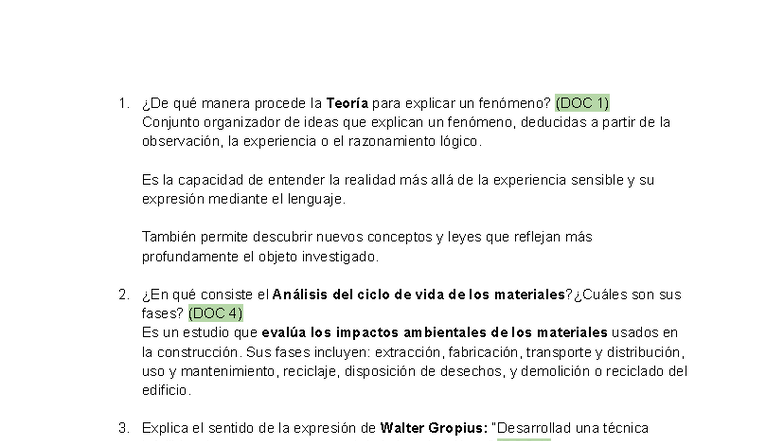 1er Parcial TEO 3: Teoría, Análisis y Arquitectura Sostenible - Studocu