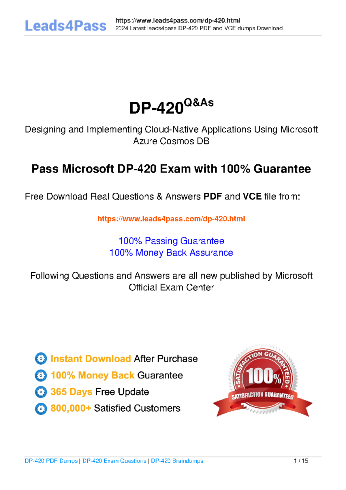 DP-420 Exam Prep: Latest Questions & Answers for Azure Cosmos DB Exam ...