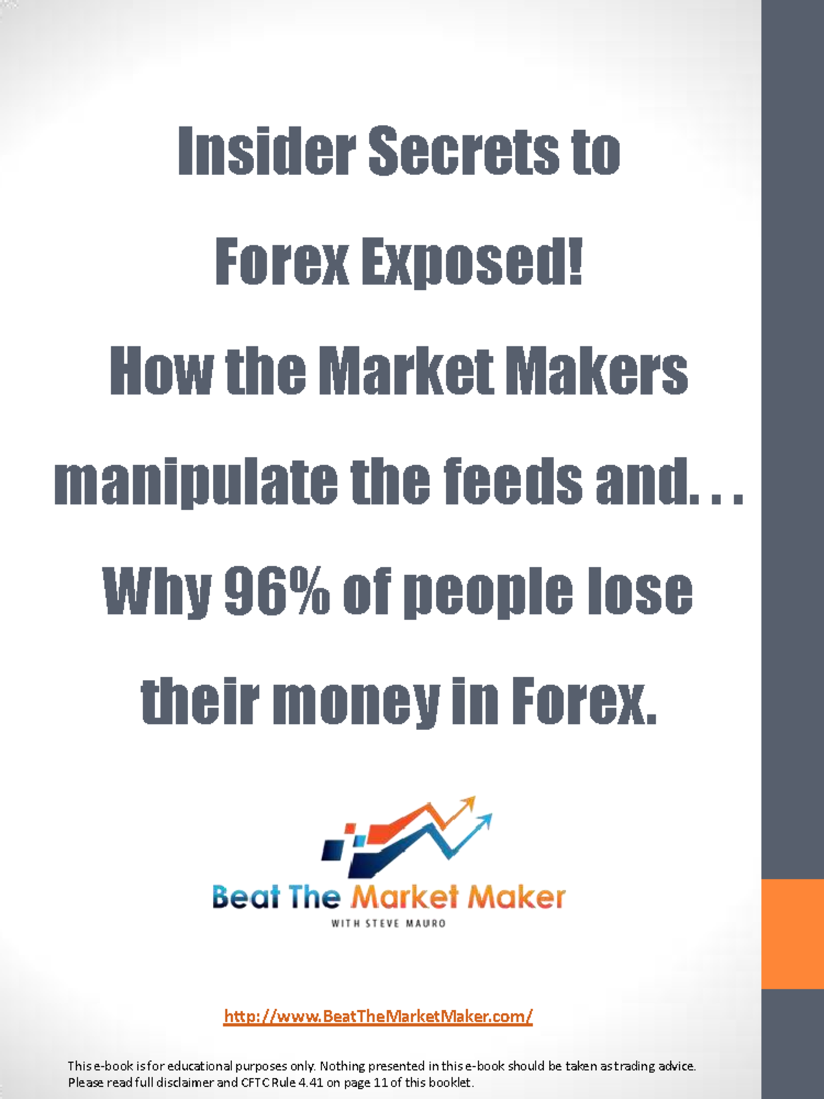 Beat the Market Maker: Insider Forex Secrets by Steve Mauro - Studocu