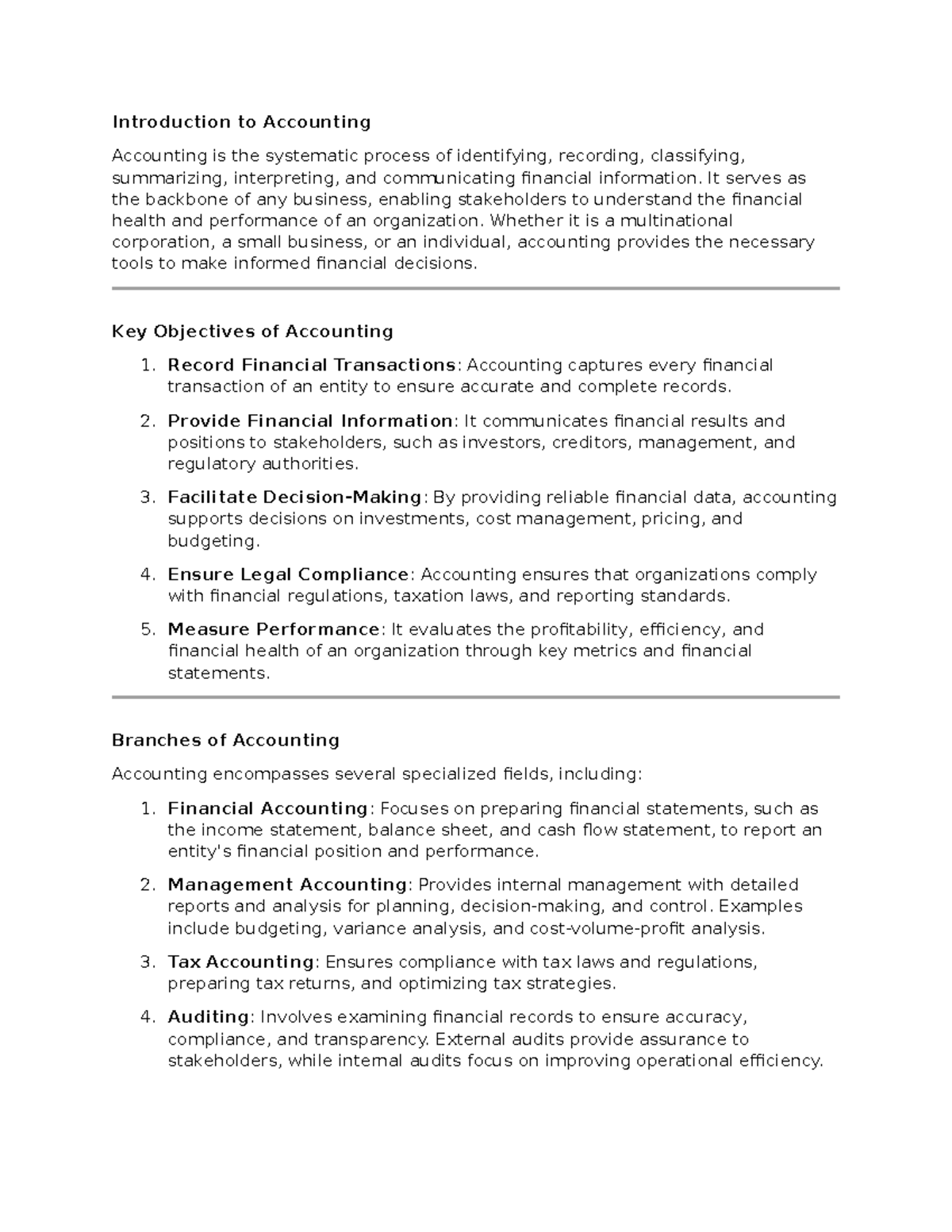 ACC 101: Intro to Accounting - Key Concepts and Principles Overview ...