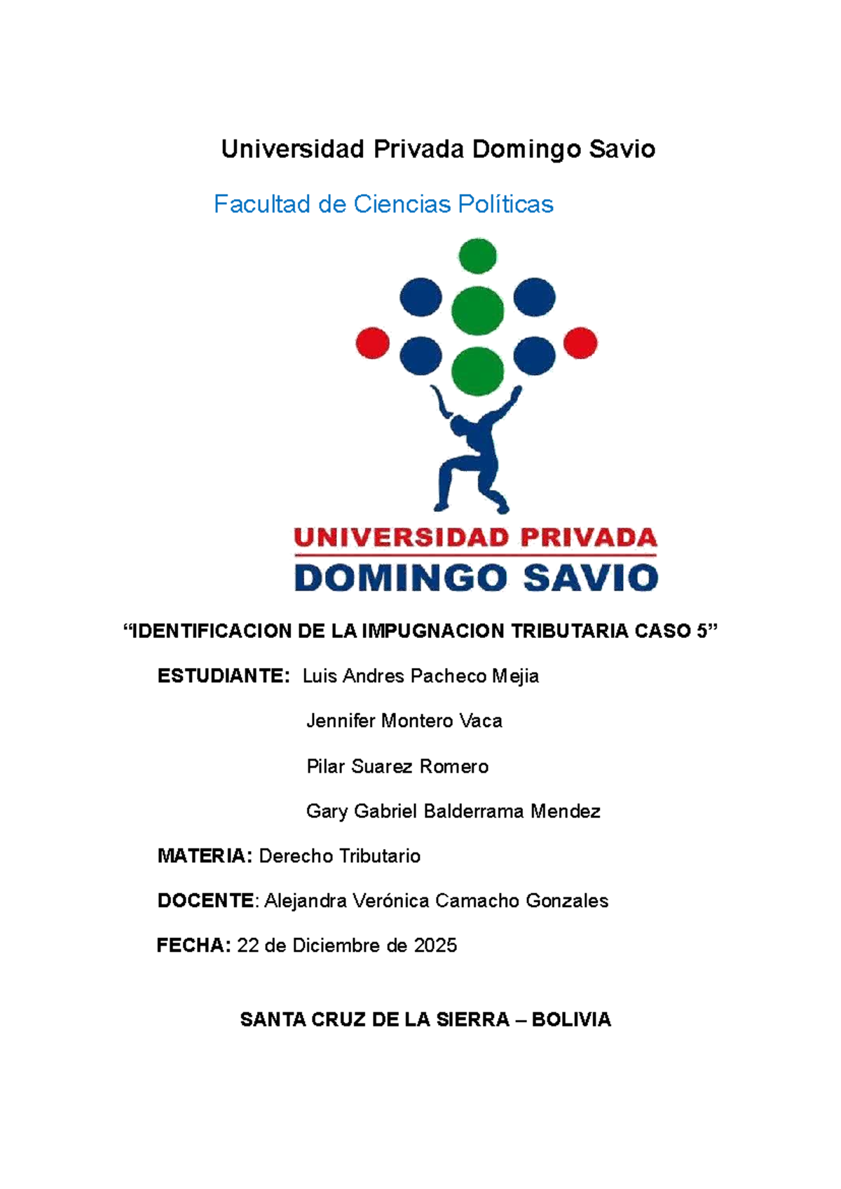 Actividad 6 - Derecho Tributario (Código: DTR 2025) - Studocu