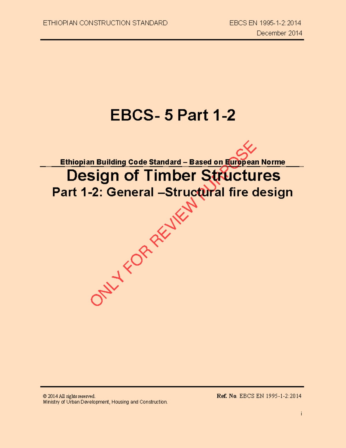 EBCS 5 Part 1-2: Structural Fire Design Standards Overview - Studocu