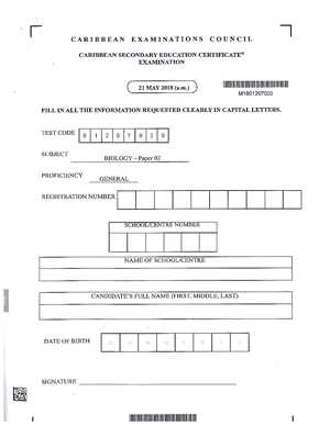 CAPE Biology Unit 1 Paper 2 June 2023 Exam Review - Studocu