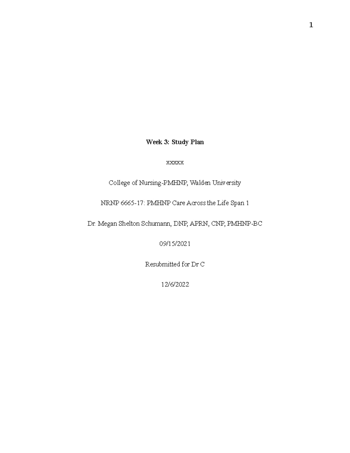 NRNP 6675: Comprehensive Study Plan for PMHNP Exam Preparation - Studocu