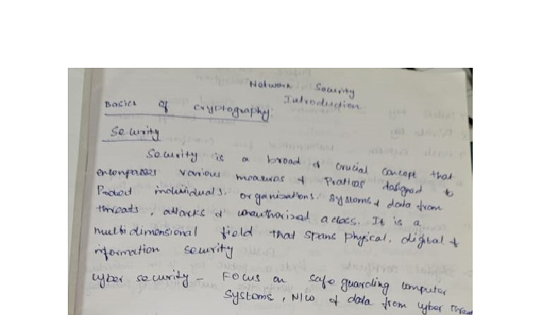 NS UNIT-1: Basics of Cryptography and Network Security Notes - Studocu