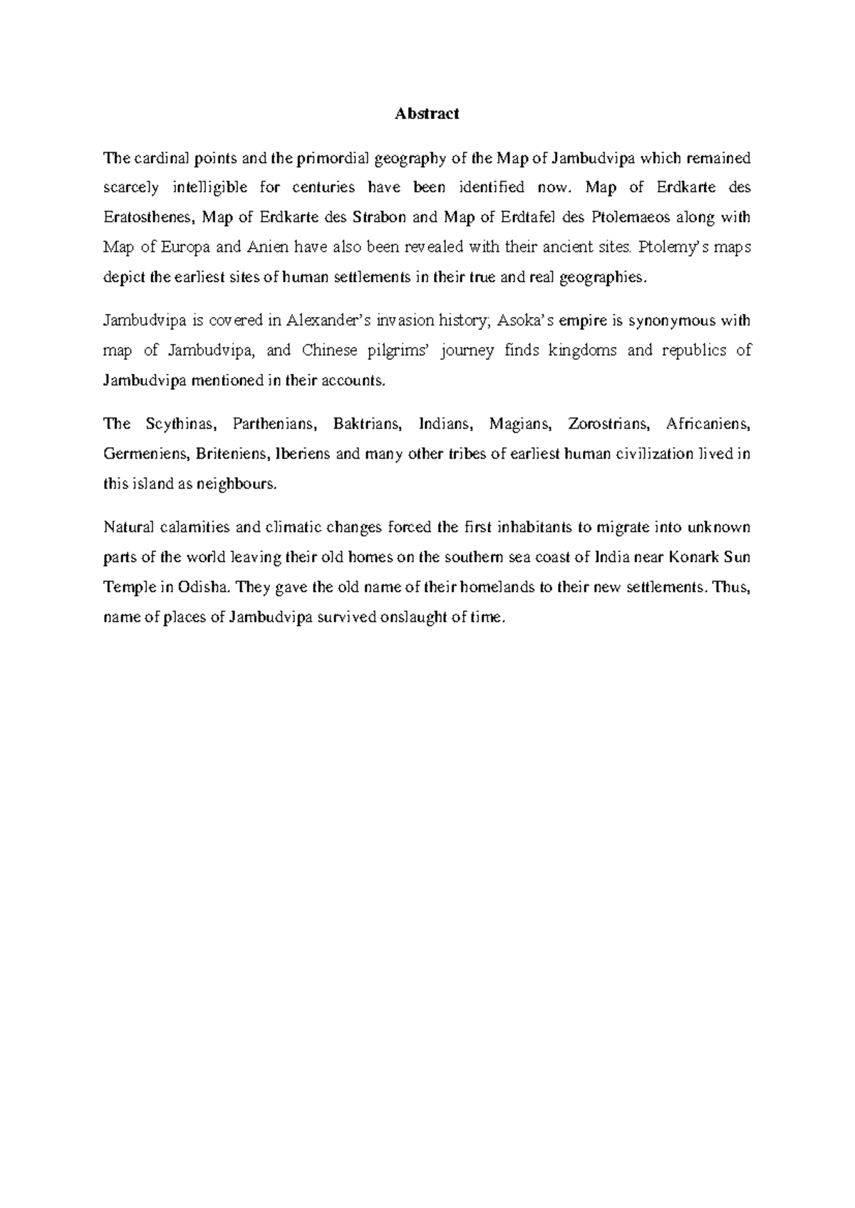 Jambudvipa - Insights into Ancient Geography and Civilizations - Studocu