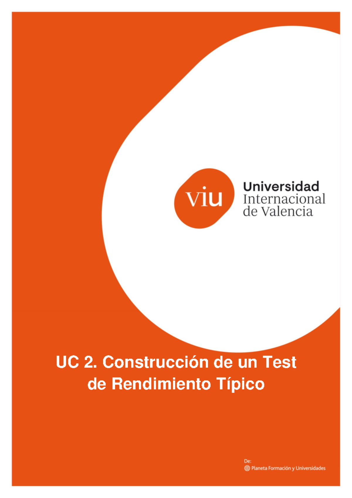 Construcción de un Test de Rendimiento Típico - UC 2. Teoría Aplicada ...