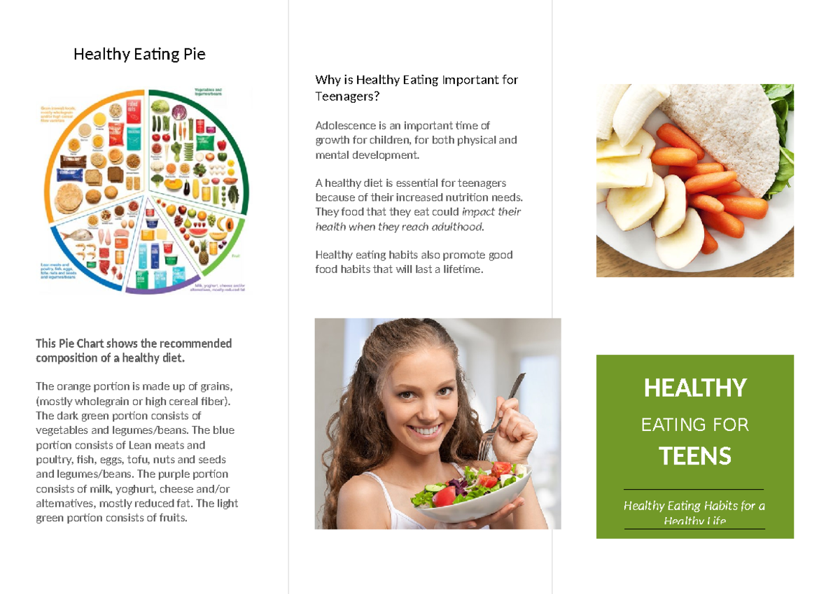 Healthy Eating for Teens: Importance and Tips (B) - Studocu