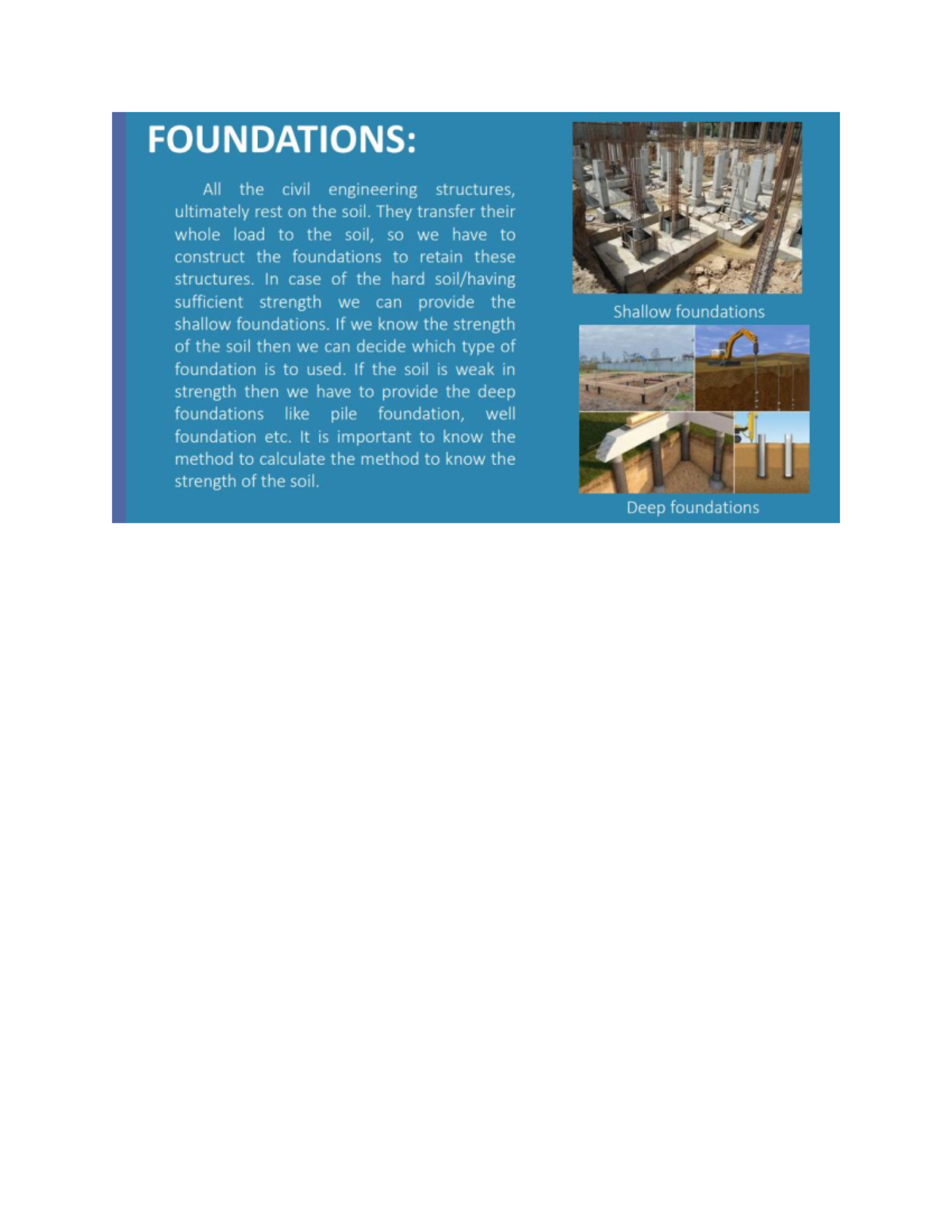 Geotech 9 - Understanding Foundation Types and Soil Strength Principles ...