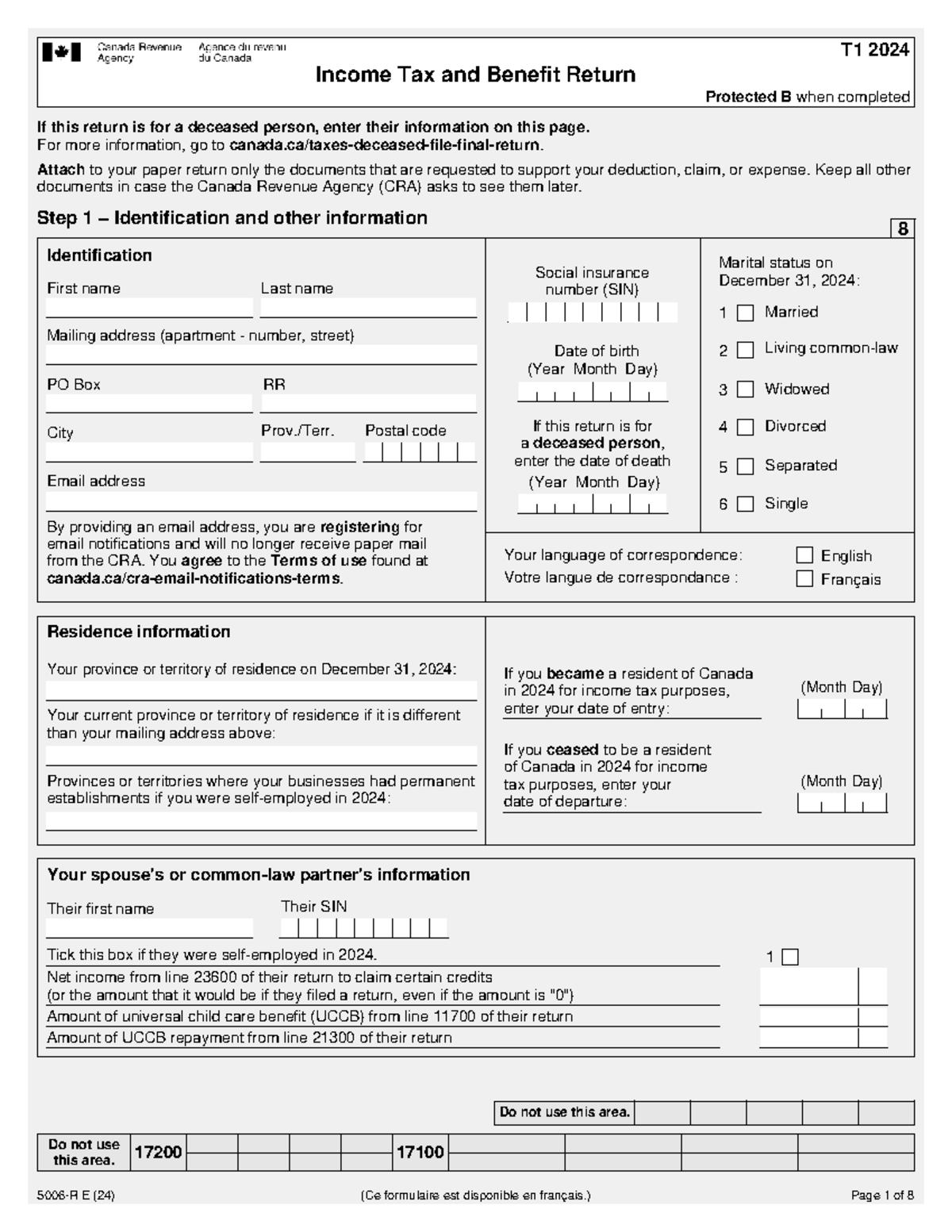 T1 2024 Income Tax Return Guide and Instructions - Studocu
