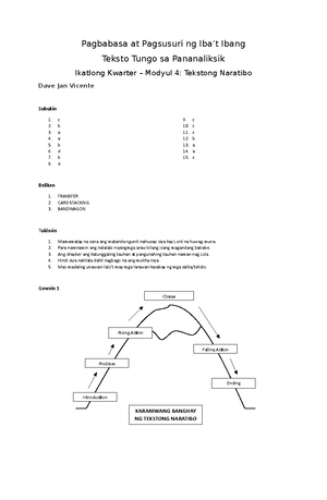 Statistics and Probability Module 1 - Statistics and Probability ...